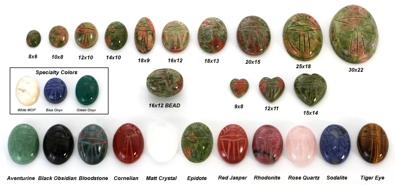 Gemstone Scarabs - John F. Allen & Son